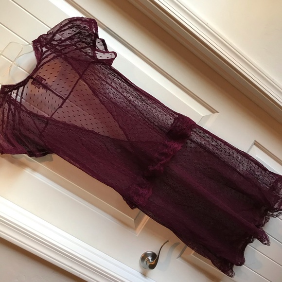 Dresses | Maroon Lace Dress Medium | Poshmark